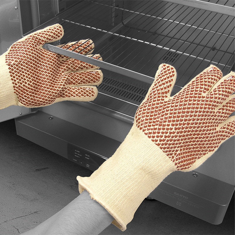 Polyco Hot Glove Oven Gloves (34cm Cuff) - Workwear.co.uk